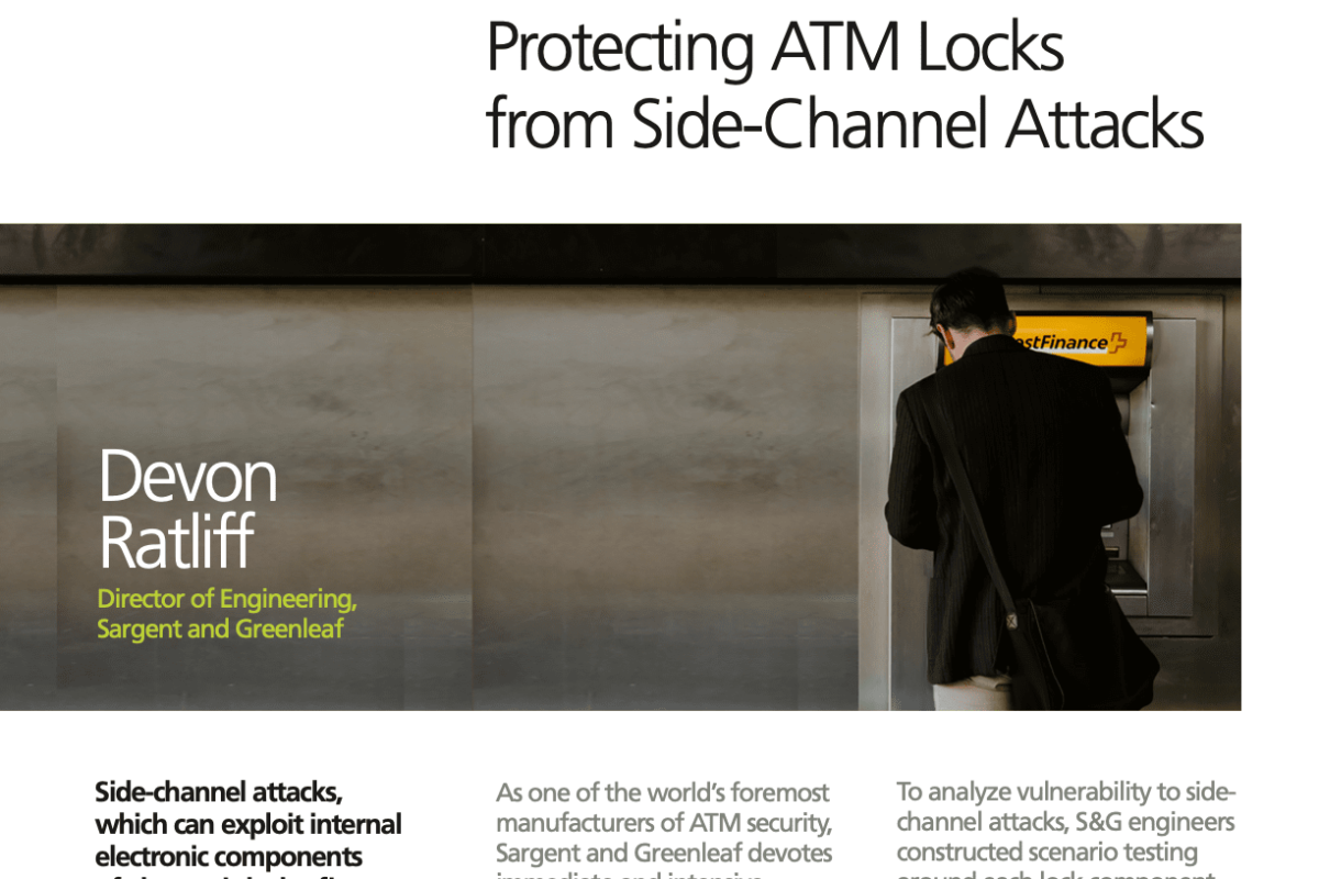 ATM Security for Side-Channel and Jackpotting Attacks - S&G